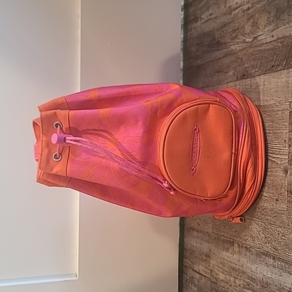 Speedo | Bags | Speedo Sling Beach Bag Pink Orange Floral Print | Poshmark